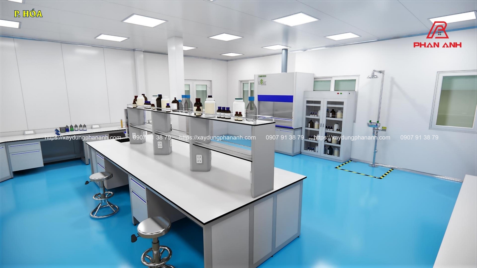 Thiết Kế Phòng lab Hikari